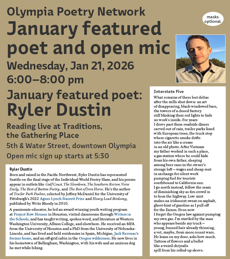 Olympia Poetry Network Reading | KXXO Mixx 96.1